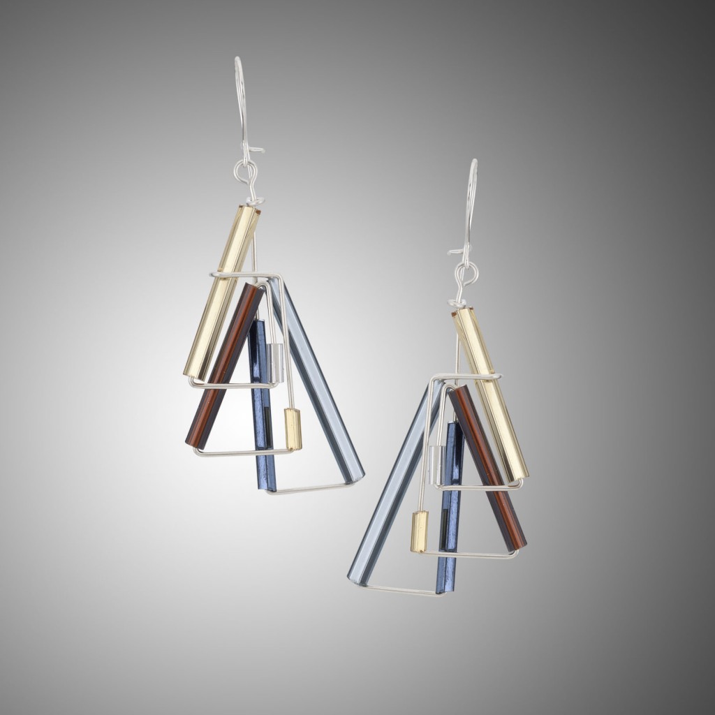 "Barb-Wire" Earrings- 04 - Barbie Levy Jewelry