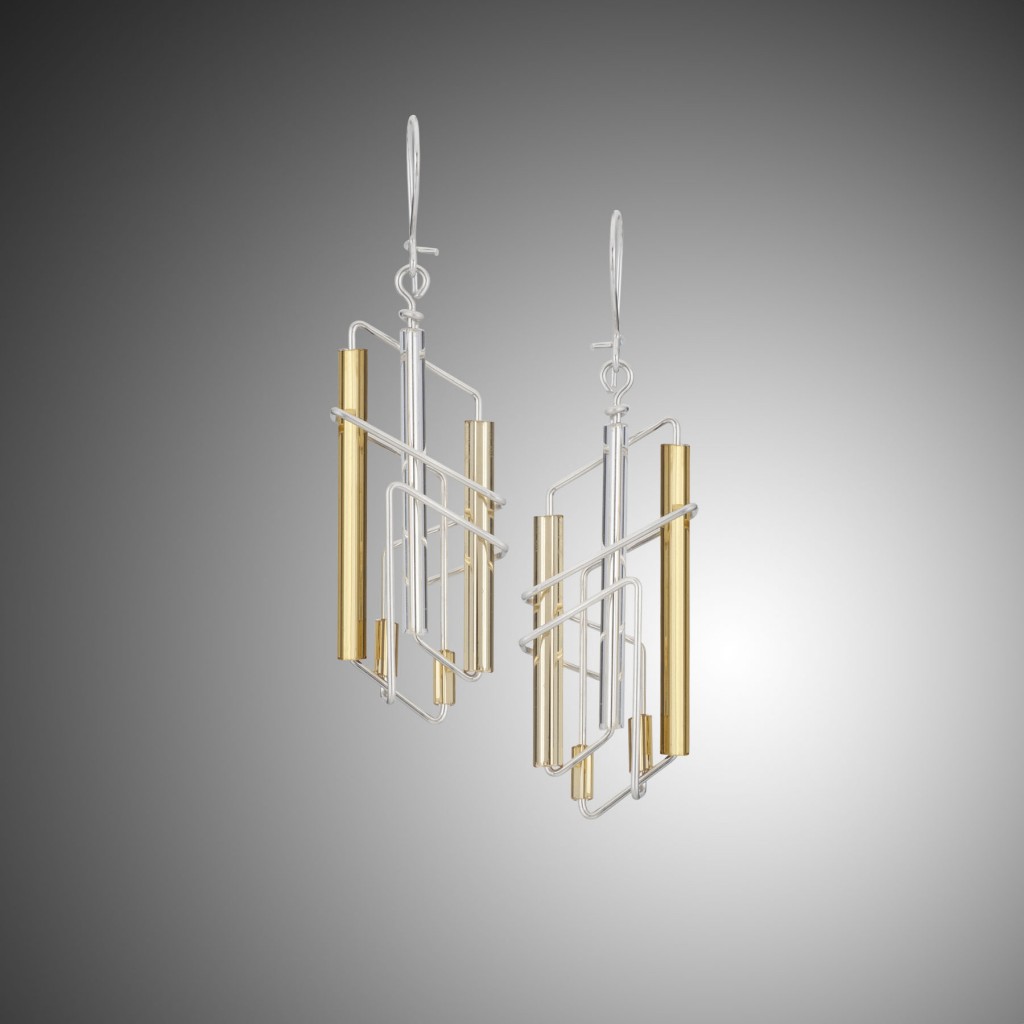 "Barb-Wire" Earrings- 15 - Barbie Levy Jewelry