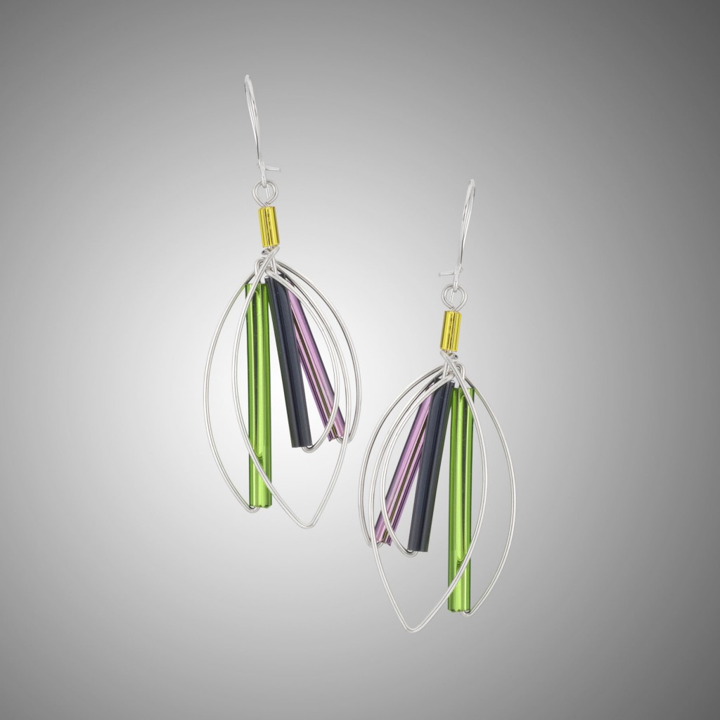 "Barb-Wire" Earrings- 20 - Barbie Levy Jewelry