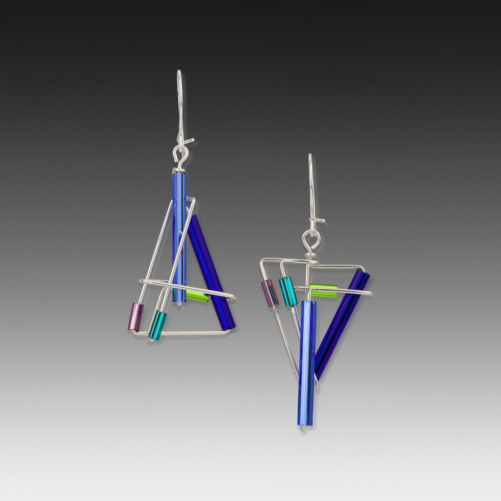 "Barb-Wire" Earrings- 04 - Barbie Levy Jewelry